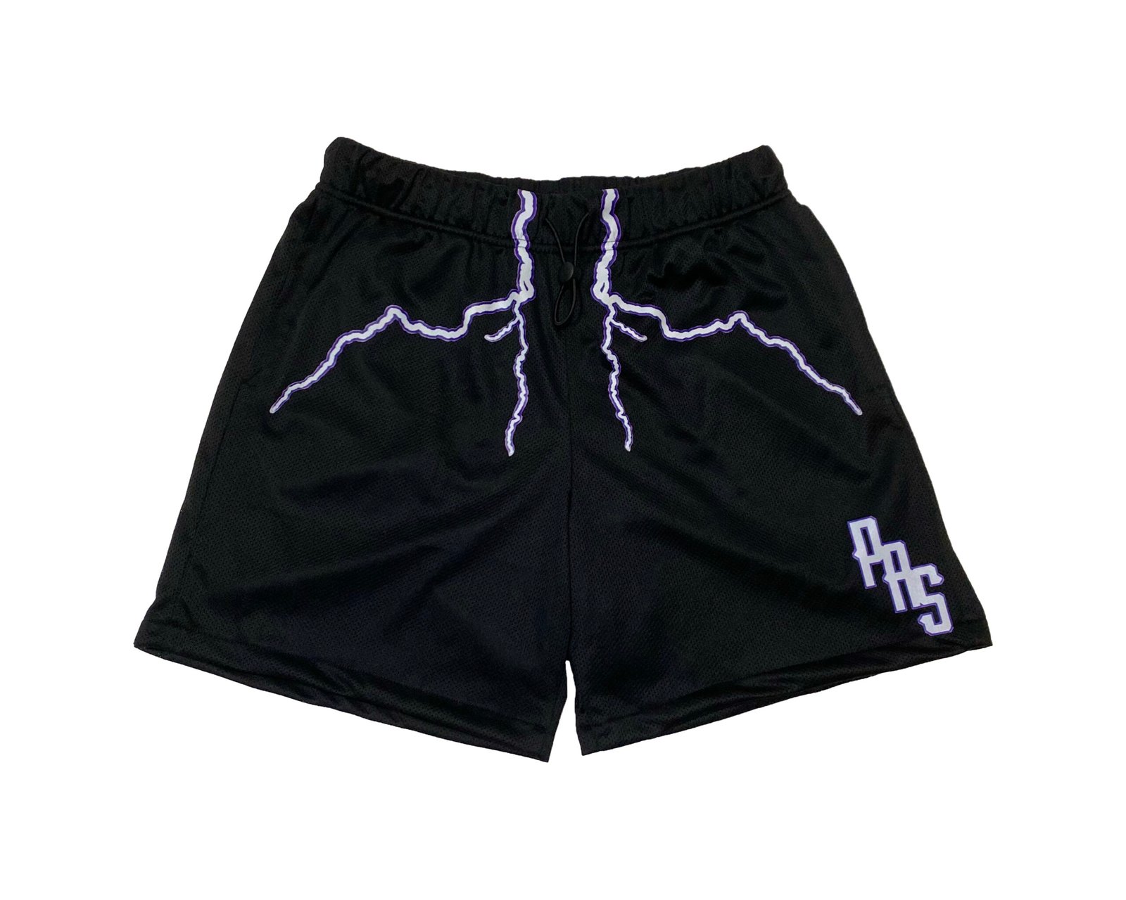 PA SPORT ｜ ATHLEISURE APPAREL - LIGHTNING V1 SHORTS BLACK